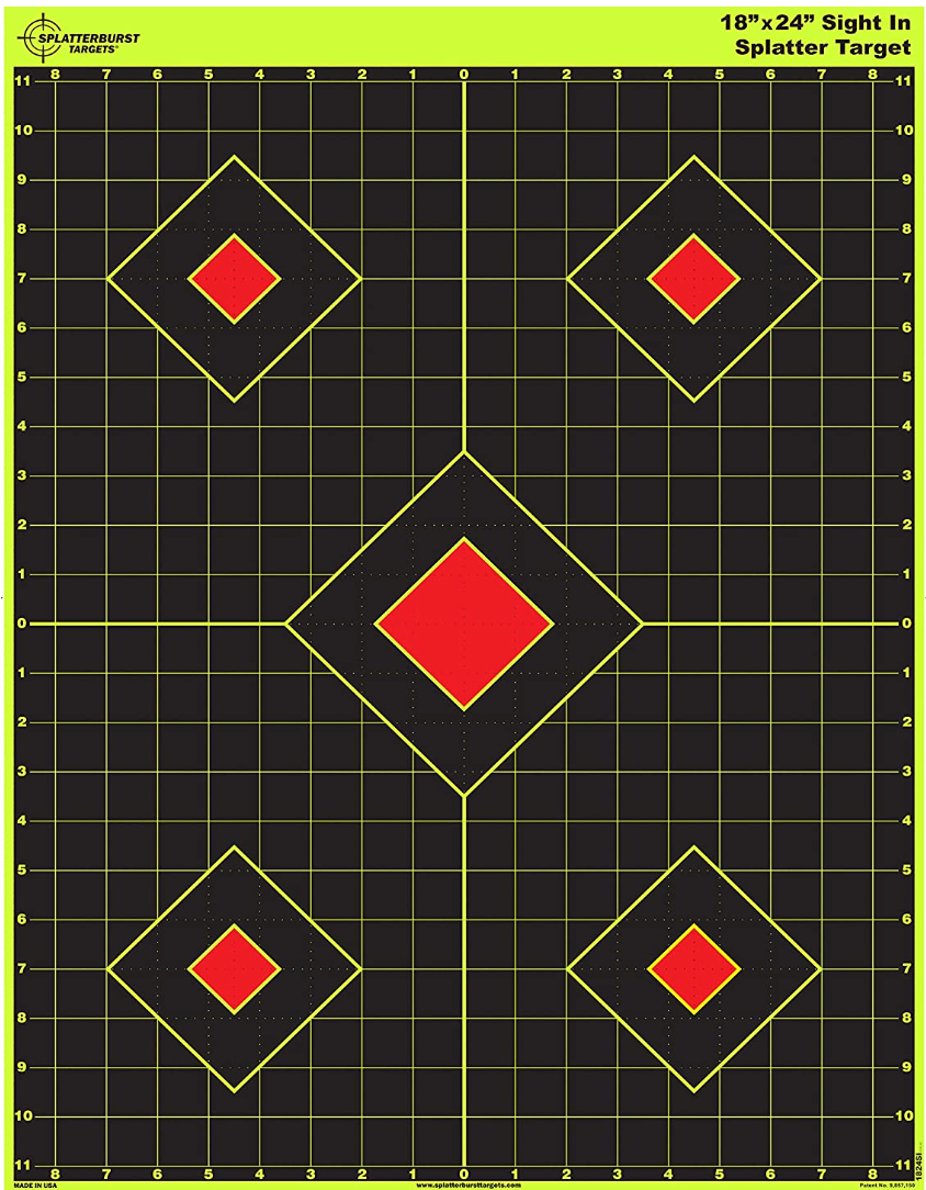 18"x 24" Reactive Sight-In Targets – Targets Unlimited