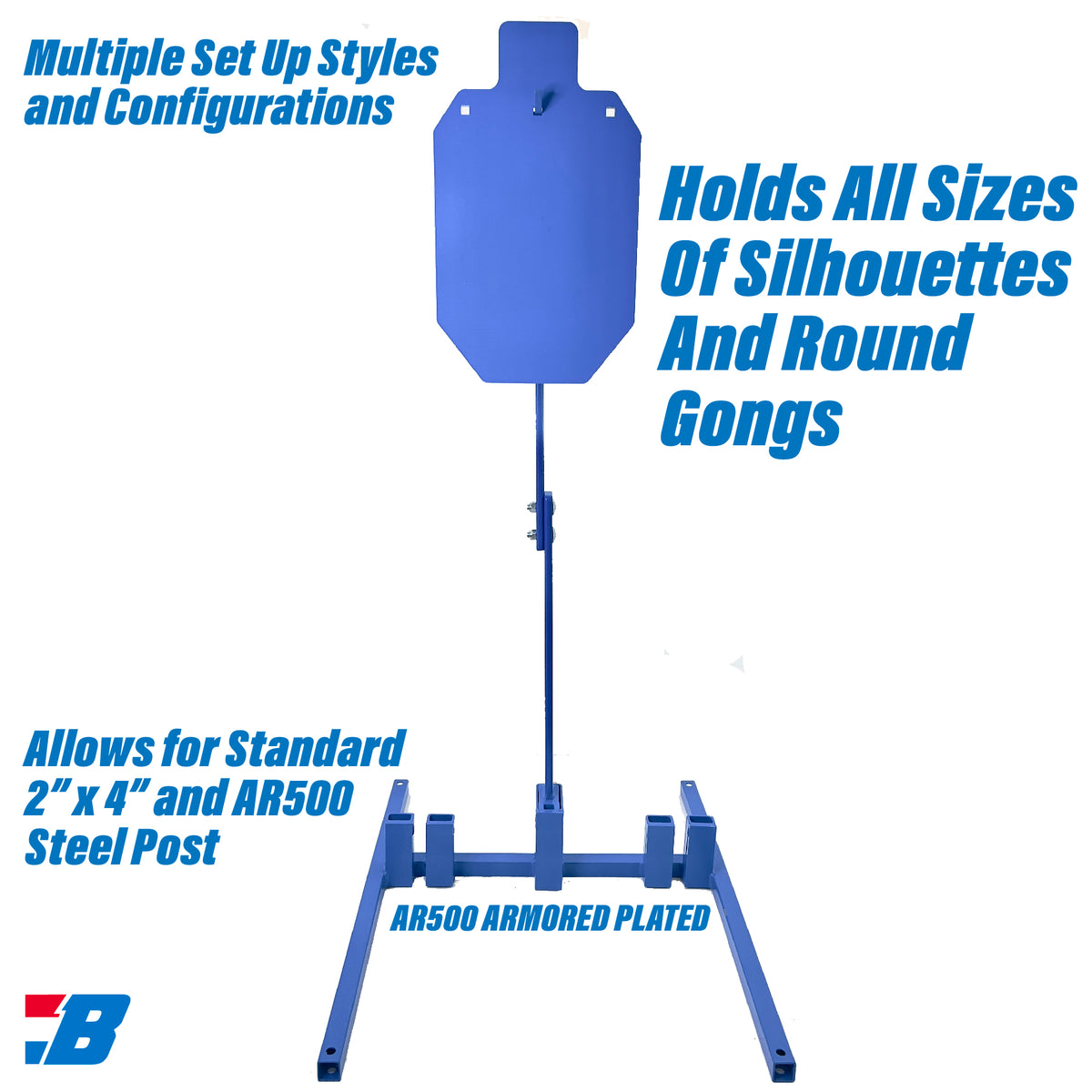 Bash Targets AR500 Armored Steel Stand 3-in-1 — Targets Unlimited