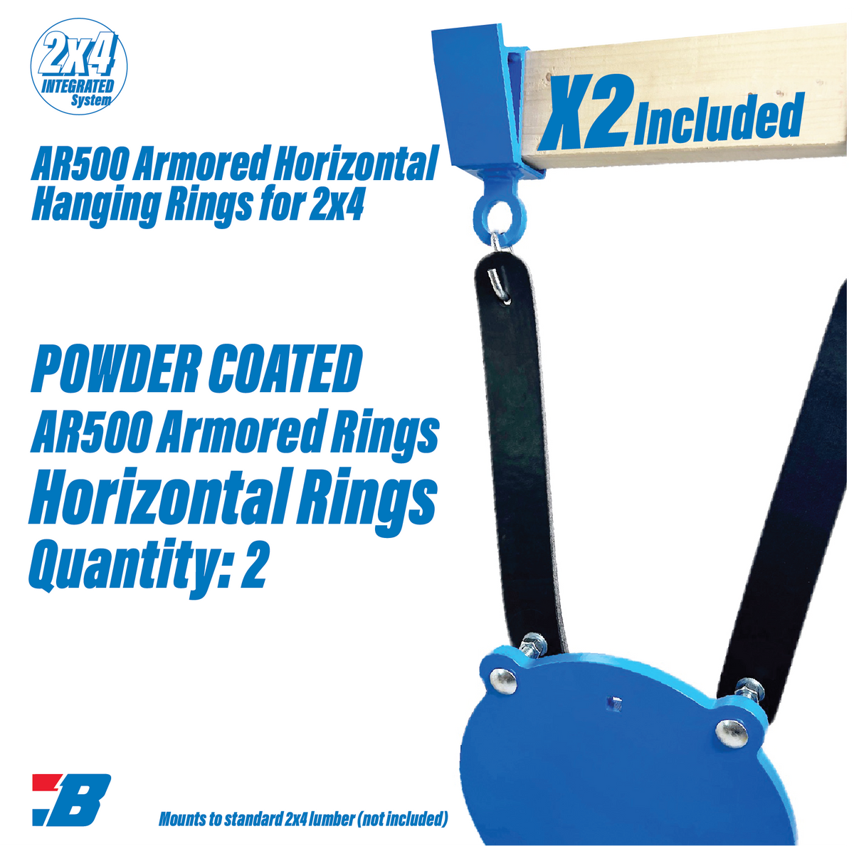 Bash Targets Target Stand Ring 2"x4" Side — Targets Unlimited