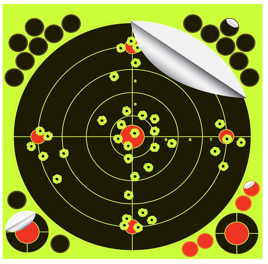 Reactive 10 inch targets - adhesive — Targets Unlimited