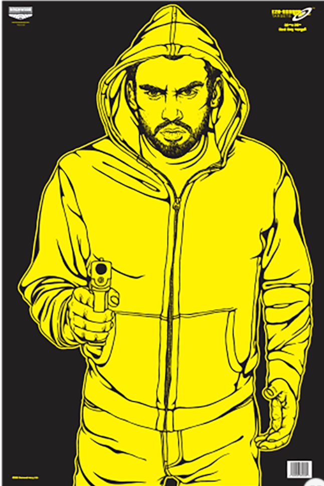 Birchwood Casey EZEScorer Bad Guy Silhouette Paper Target 23" x 35 ...