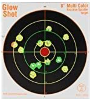 Multi-color Glow Shot Reactive Splatter Targets - 7 inch — Targets ...