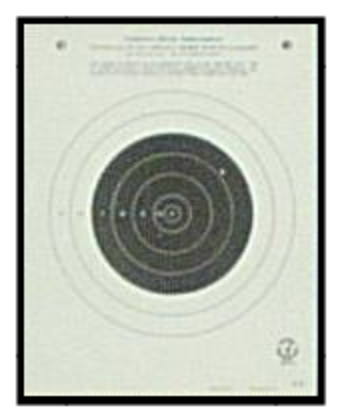 TQ-3/1 Single Bullseye | 7"x 9" — Targets Unlimited