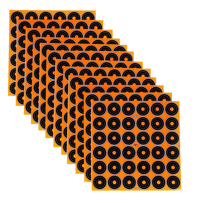 EZ-Aim Splash Reactive Self-Adhesive Paper Black/Orange 1" Bullseye 12 ...