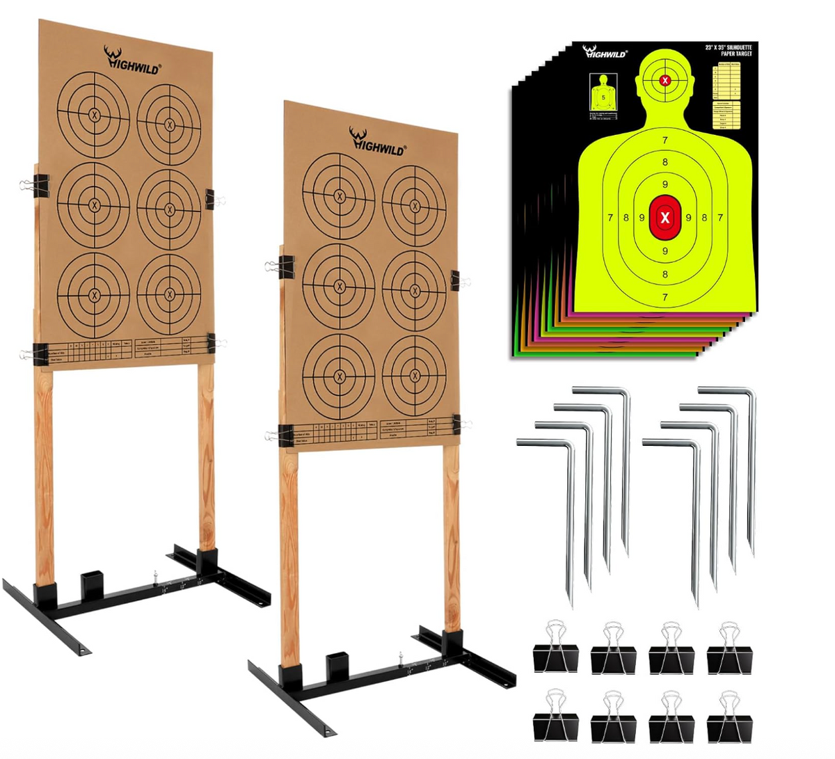 Adjustable Target Stand Base for Paper Shooting Targets — Targets Unlimited