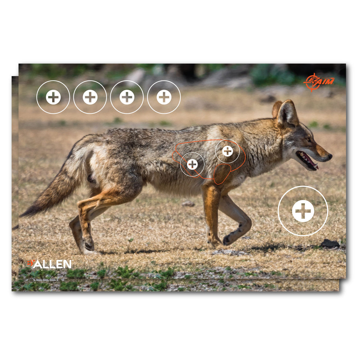 EZAim Paper Targets Four Color Paper 23" x 35" Coyote – Targets Unlimited