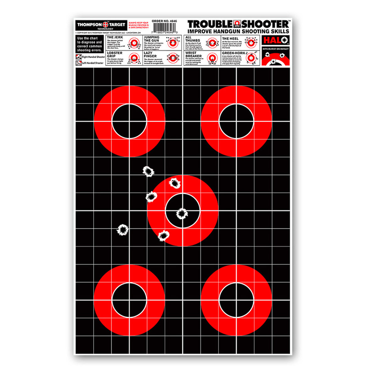 HALO Trouble-Shooter Diagnostic Reactive 12.5"x19" Targets – Targets ...