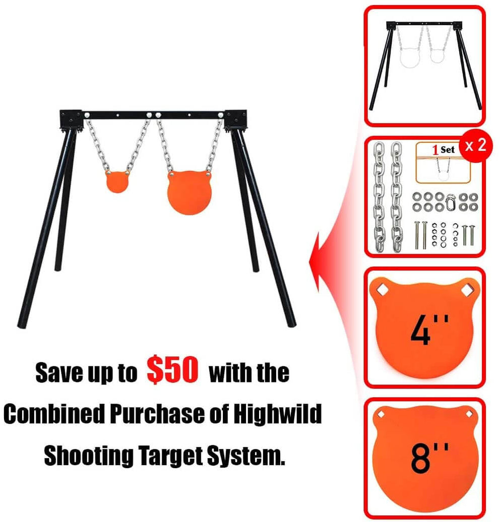 Target Stand AR500 Shooting Target System 2 Gong — Targets Unlimited