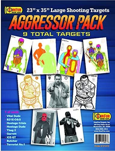 Target Aggressor 9 Pack 23x35 — Targets Unlimited
