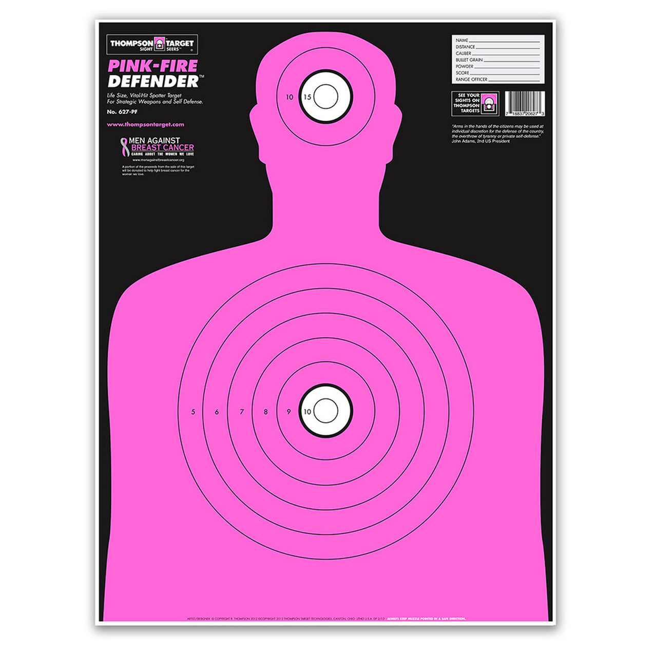 Pink-Fire Life Size Silhouette Training Targets - 19"x25" — Targets ...