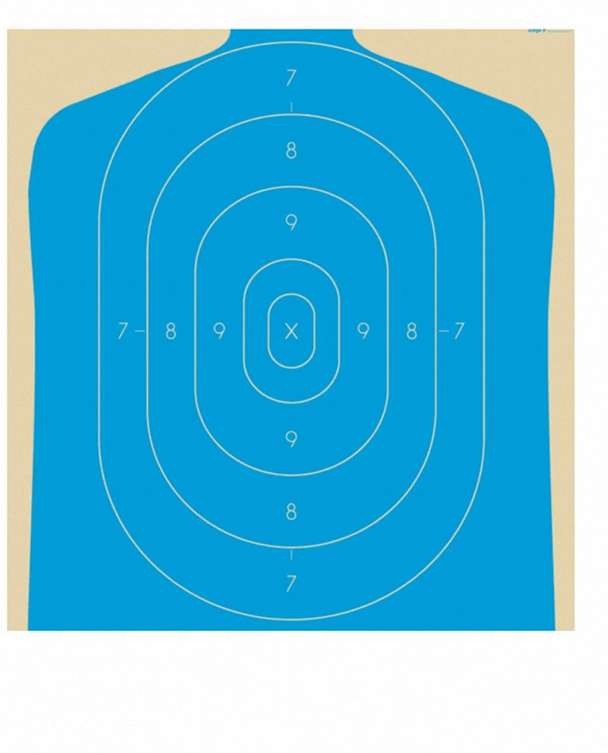 12" x 22" B-29 Police Silhouette Target — Targets Unlimited
