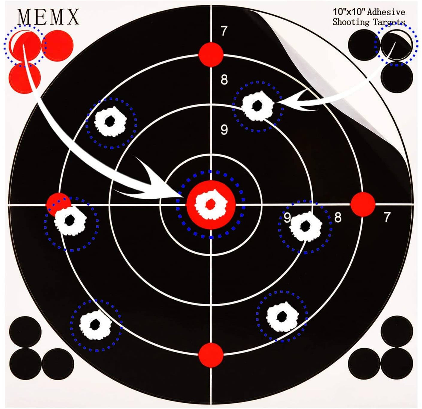 10 inch Self Adhesive Shooting Targets — Targets Unlimited