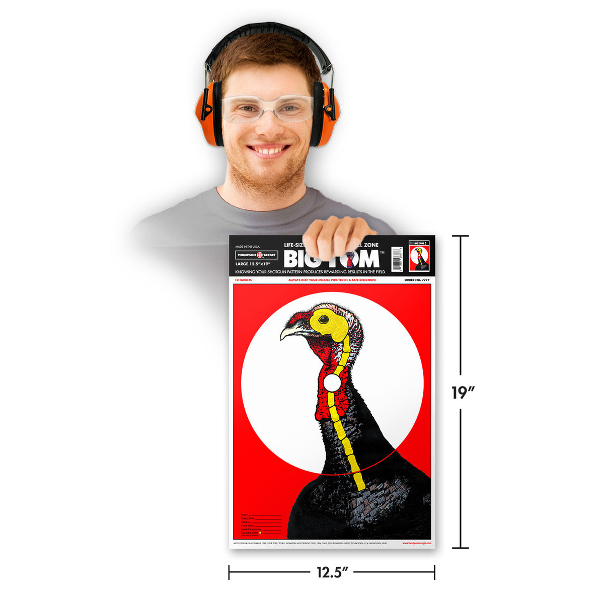 Life-Size Turkey Paper Hunting Targets - 12.5"x19" – Targets Unlimited