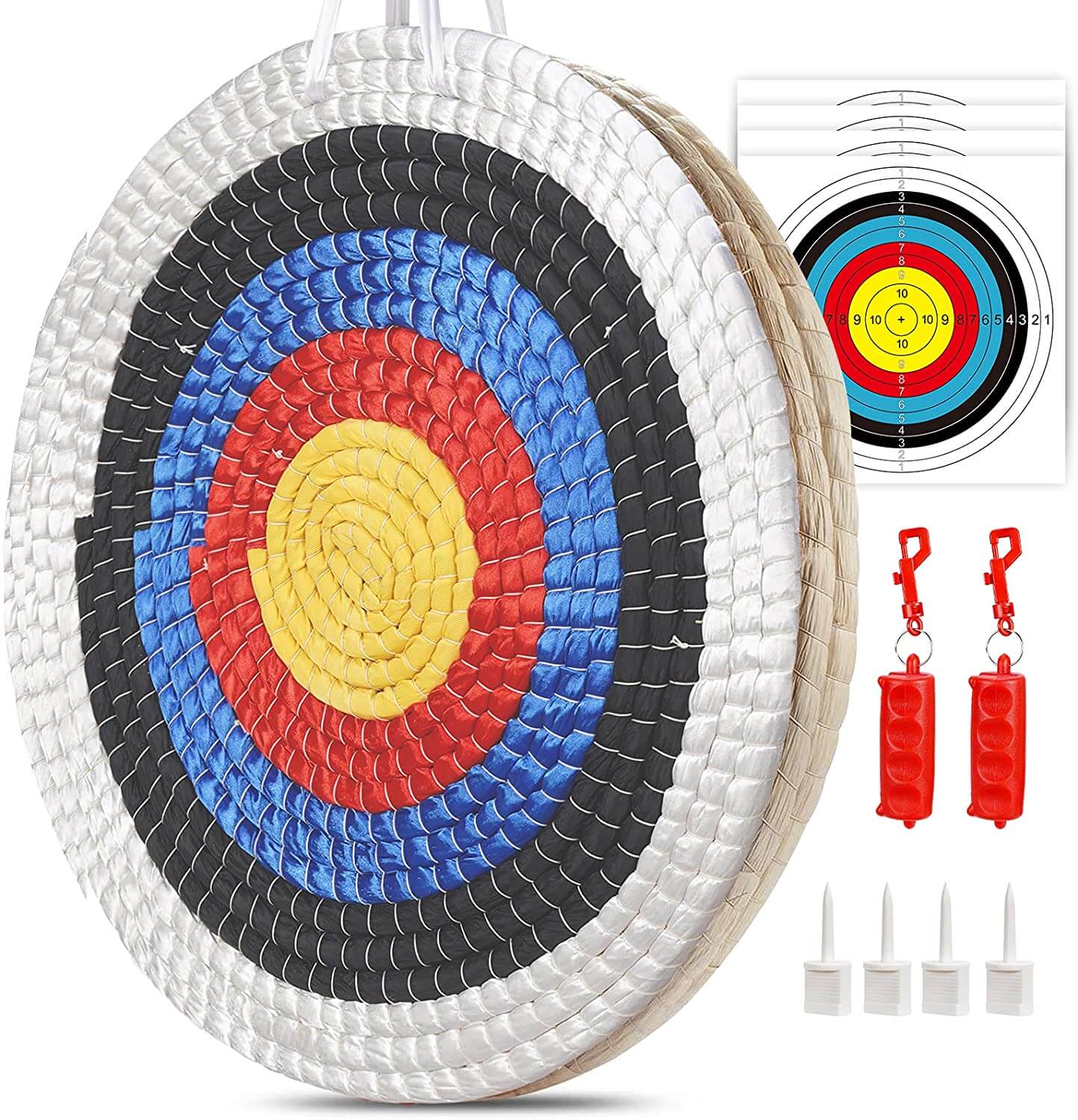 Traditional Archery Target 3 Layers 20 inchs Solid Straw Target Hand-M ...