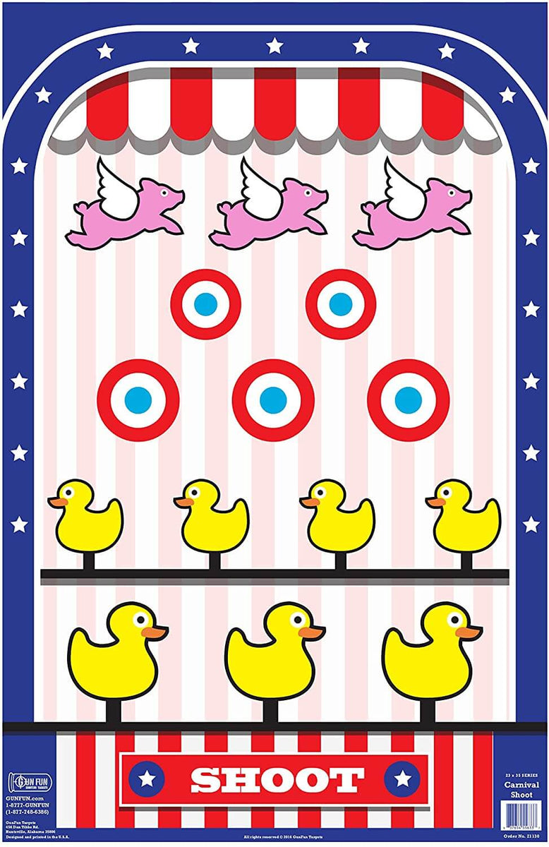 Shooting Targets Carnival Shoot Series 9 Pack – Targets Unlimited