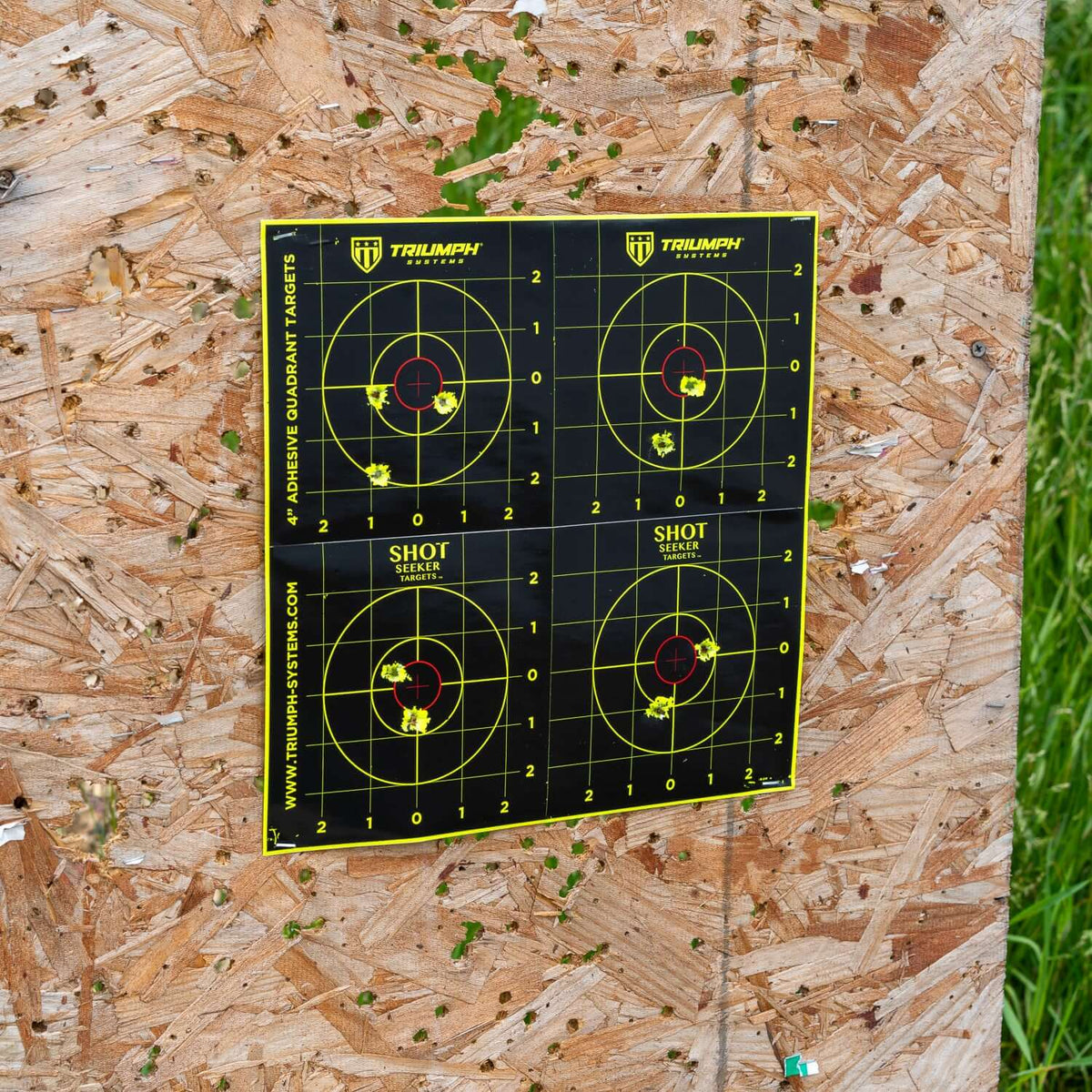 Shot Seeker 4" Adhesive Quadrant Targets - 10PK – Targets Unlimited