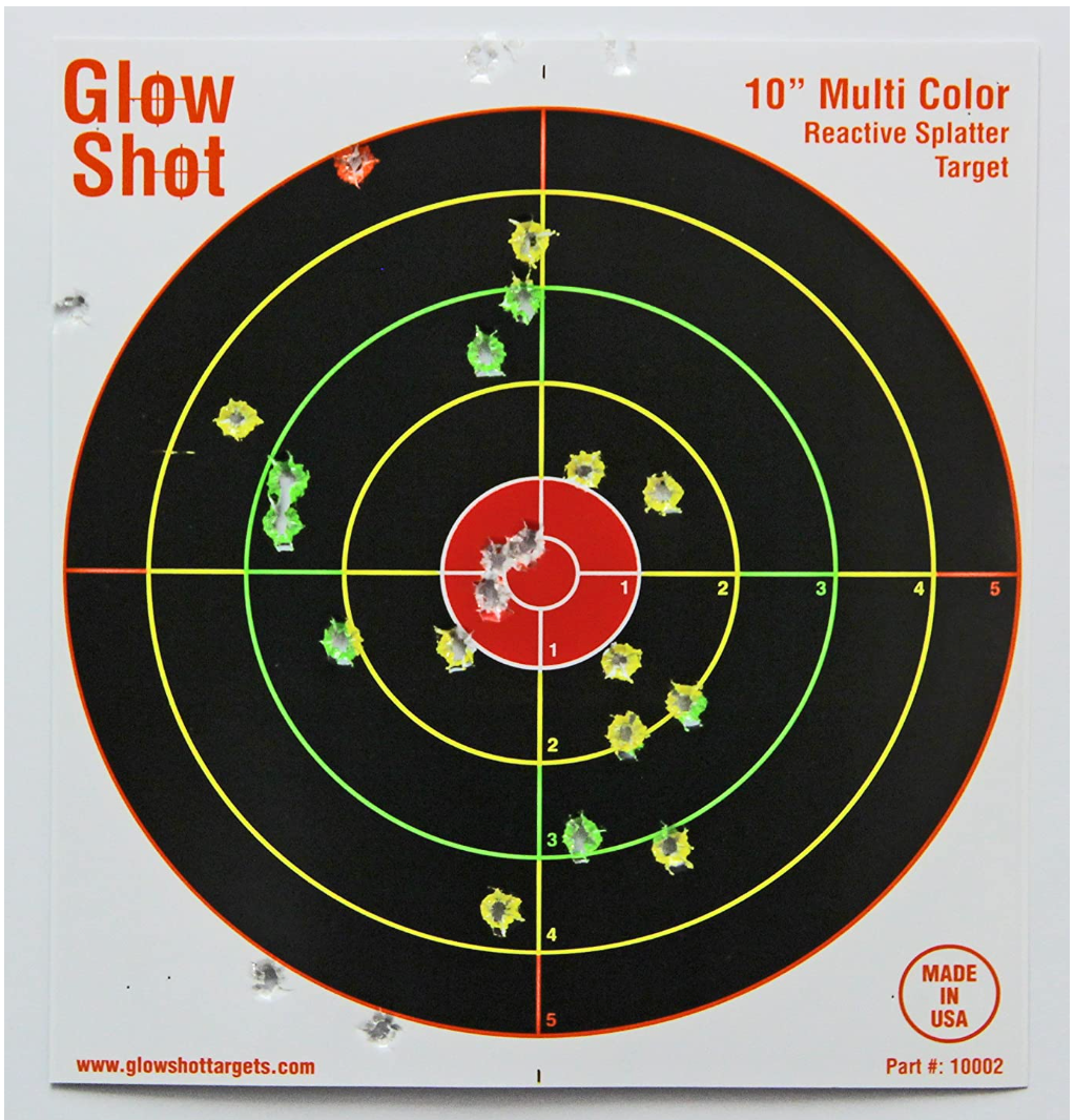 Multi-color Glow Shot 10" Reactive Splatter Target - 50 pack – Targets ...