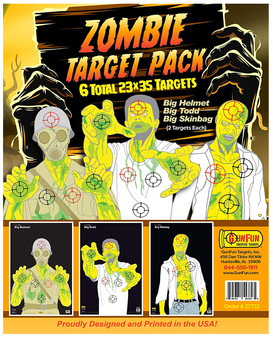 Zombie Target 6 Pack 23x35 — Targets Unlimited