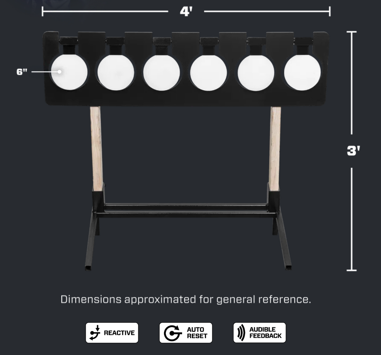 6" Portable Plate Rack For Handgun Shooting — Targets Unlimited