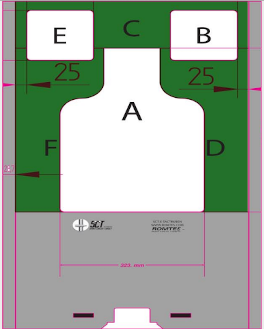SCT Targets (to be used exclusively with SCT Pro Target System by Romt ...