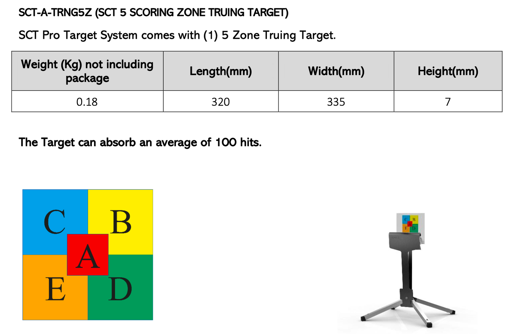 SCT Targets (to be used exclusively with SCT Pro Target System by Romt ...
