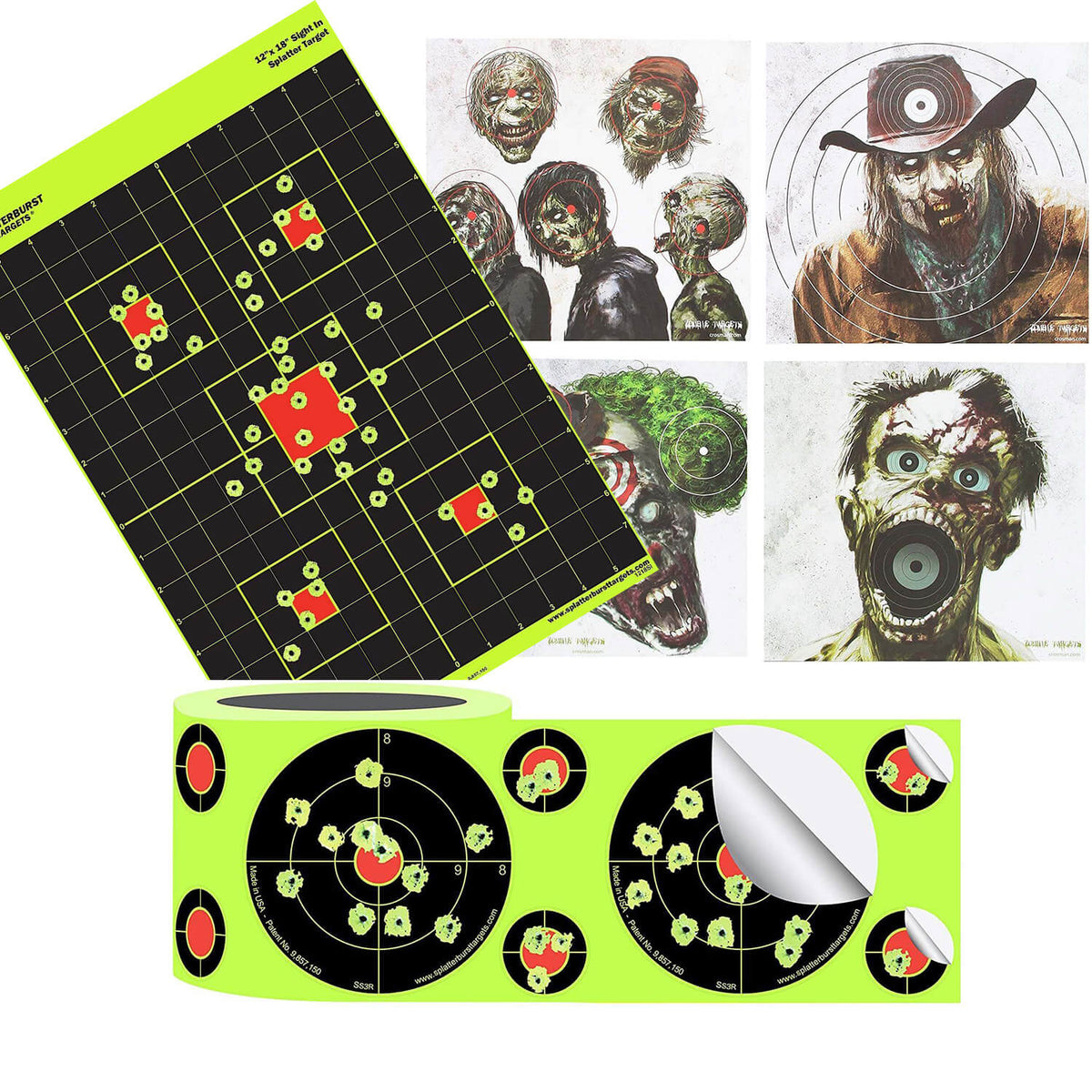 Splatter & Zombie Bundle — Targets Unlimited