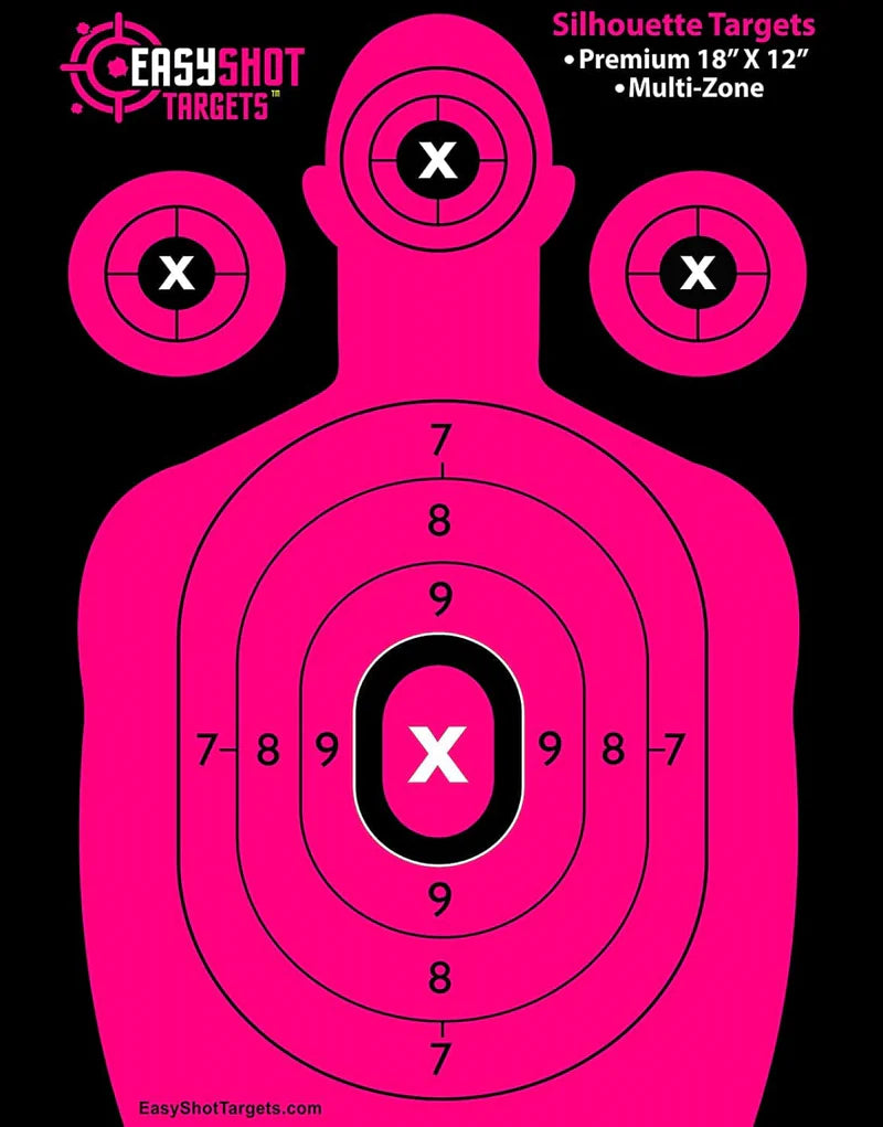 EZ Shot Pink Silhouette Target | 12"x18" — Targets Unlimited